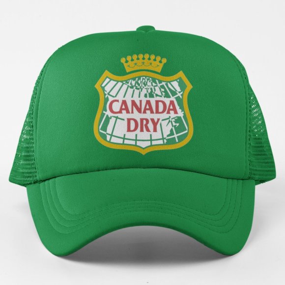 Accessories | New Canada Dry 194 Retro Logo Foam Trucker Mesh Snapback Hat Green | Poshmark